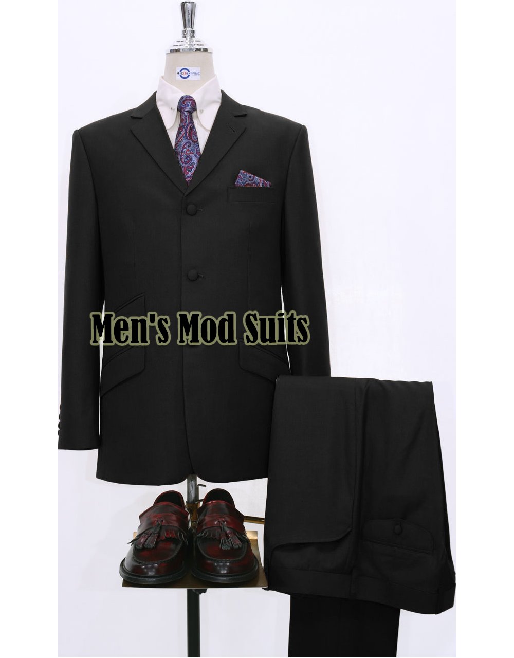 Men's 2 Piece Suits Tailored Fit Vintage Style Mod Suits – Modshopping ...