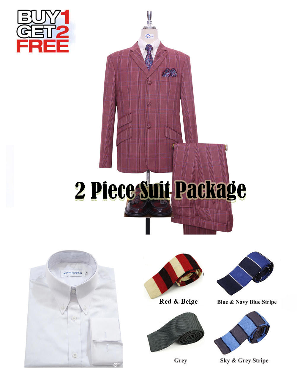 2 Piece Suit Package – Modshopping Clothing