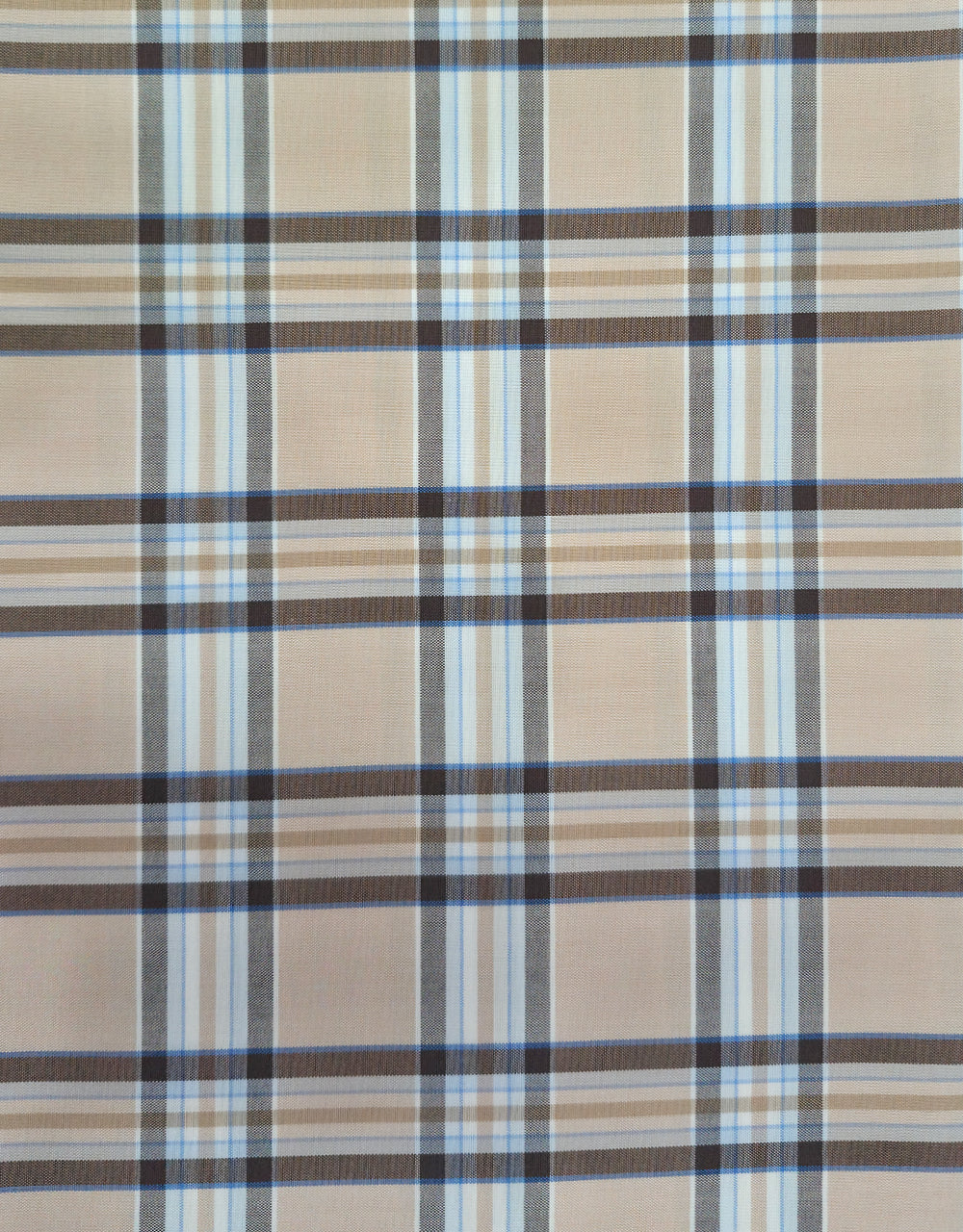 Brown Prince of Wales Check Short Sleeve Button-Down Shirt ...