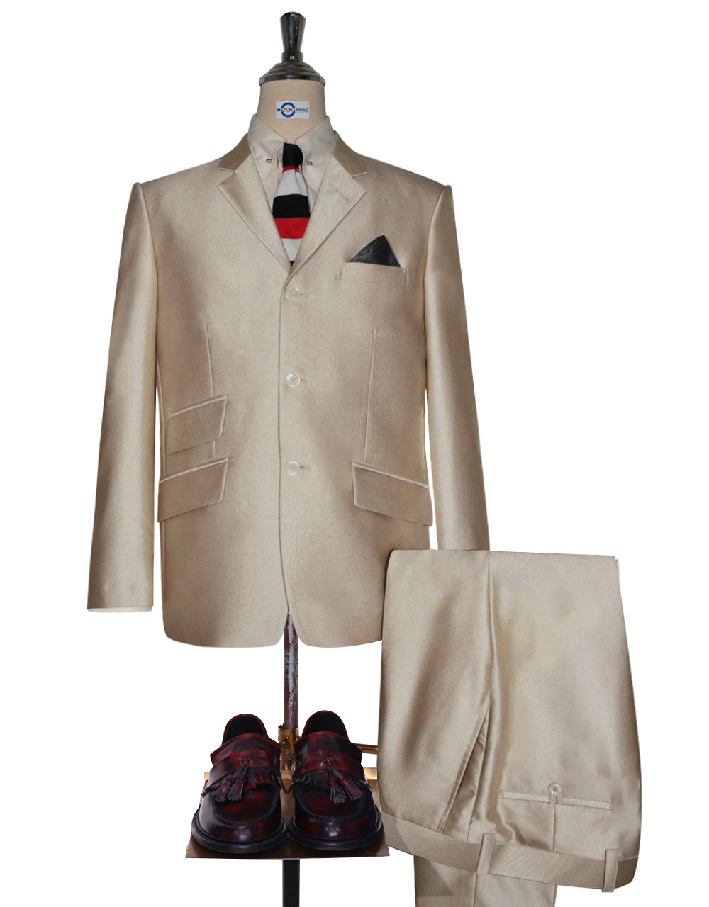 Tonic Suit | 60s Mod Clothing Pale Gold Tonic Suit Wedding ...