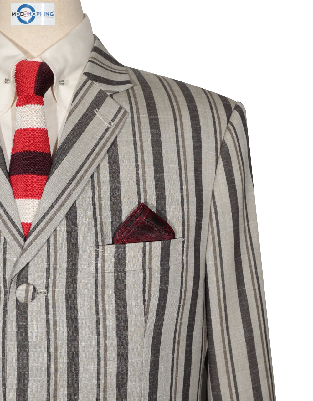 Men's Boating Blazer - 60s Mod Fashion Striped Blazer – Modshopping ...