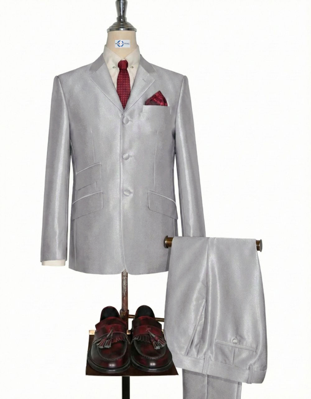 Tonic Suit Men's | Mod Fashion Burgundy Tonic Suit Wedding ...