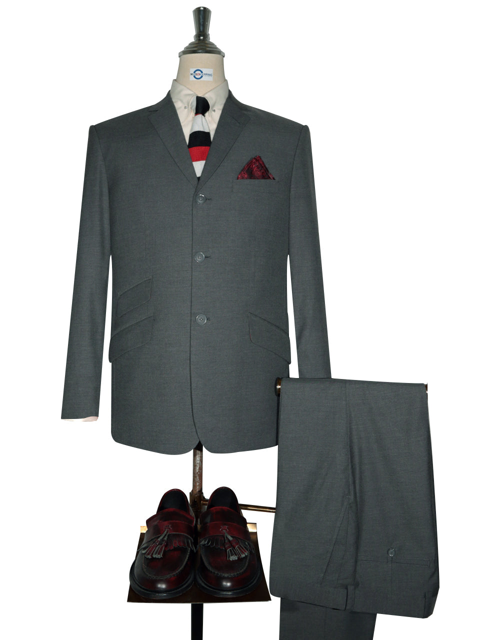 Mod Suit - 60s Style Medium Grey Suit – Modshopping Clothing