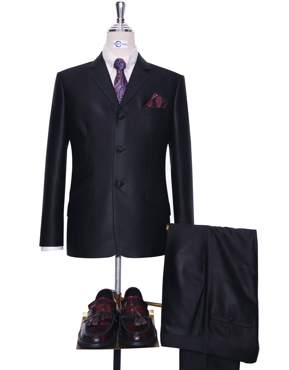 Tonic Suit | Mod Fashion Essential Black Tonic Wedding Suit ...
